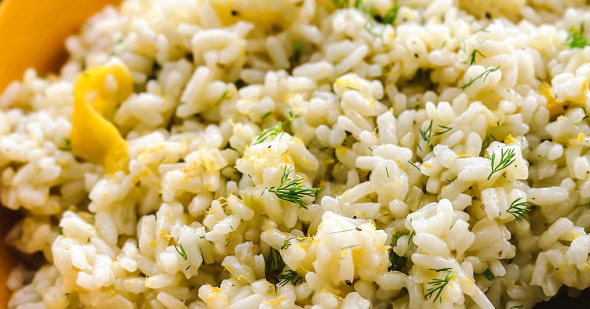 Greek Lemon Rice - The Greek Foodie