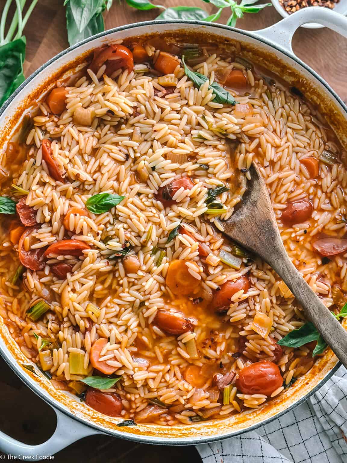 Manestra - Orzo Comfort Food - The Greek Foodie