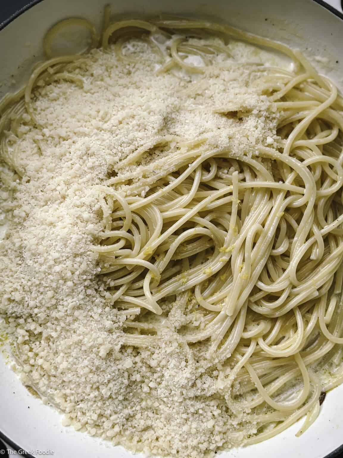 Charred Asparagus Pasta - The Greek Foodie