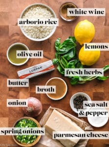 Creamy Lemon Herb Risotto Recipe With Parmesan - The Greek Foodie