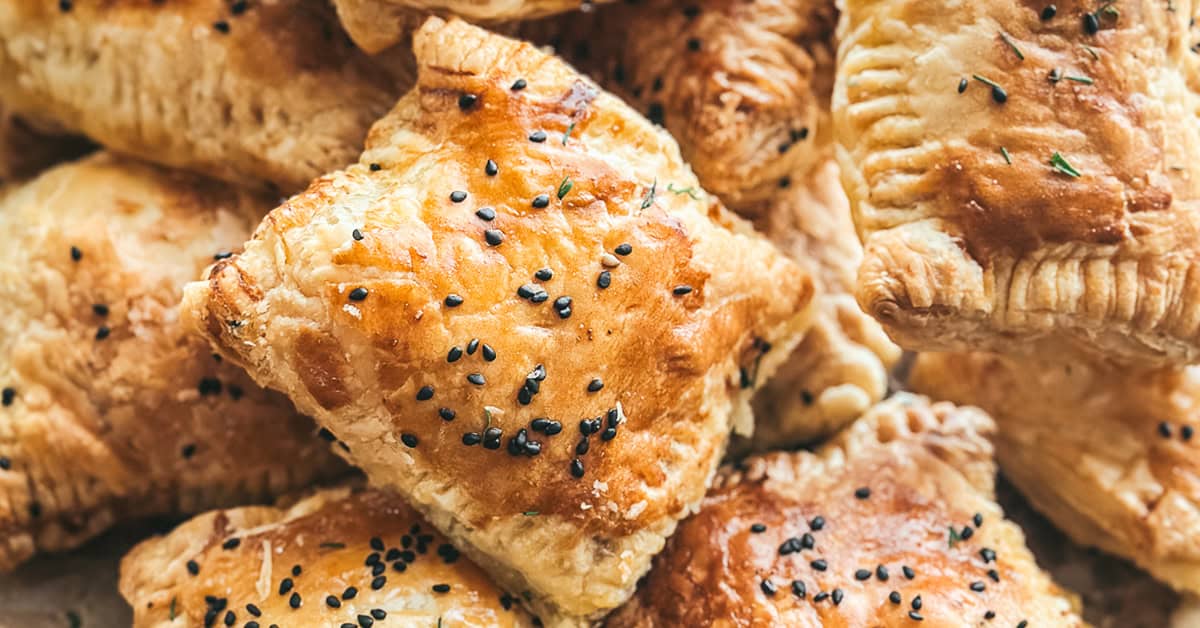 Feta Cheese Puff Pastries With Leeks And Dill - The Greek Foodie