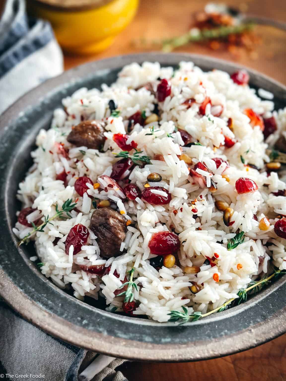 Greek Rice Pilaf-Pilafi - The Greek Foodie