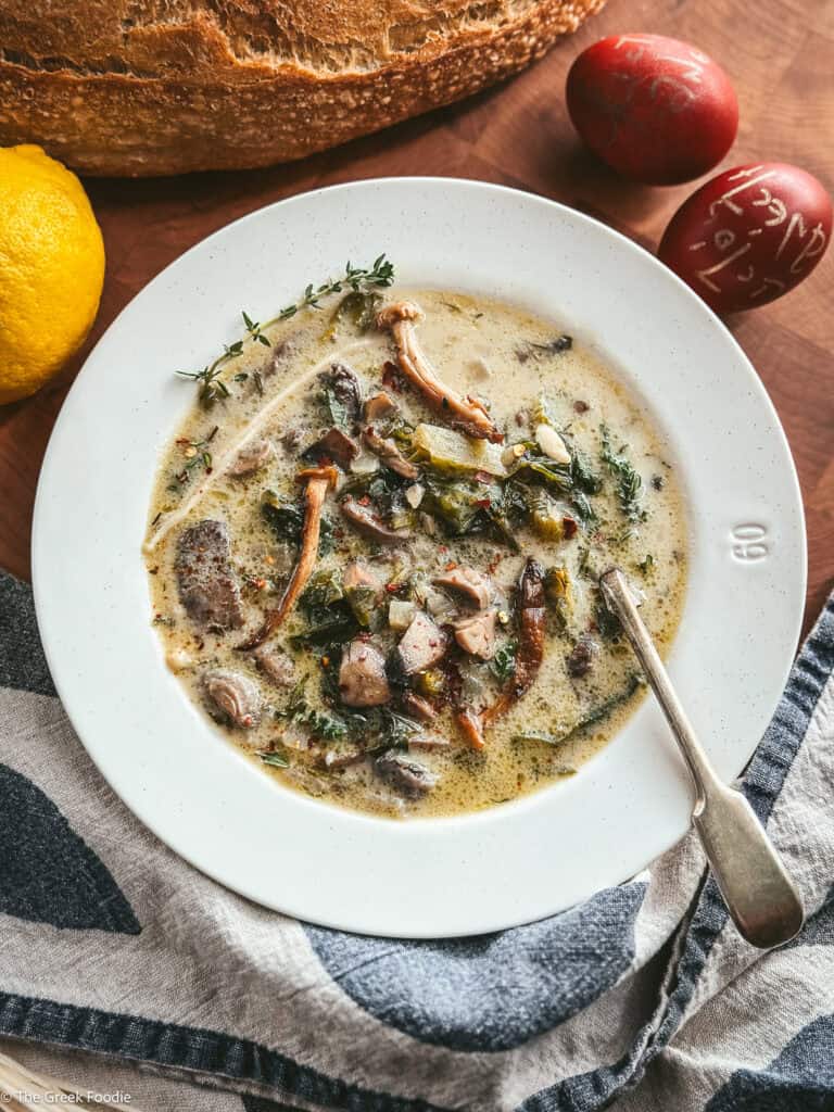 Mushroom Magiritsa – Greek Easter Mushroom Soup (No Cream) - The Greek ...