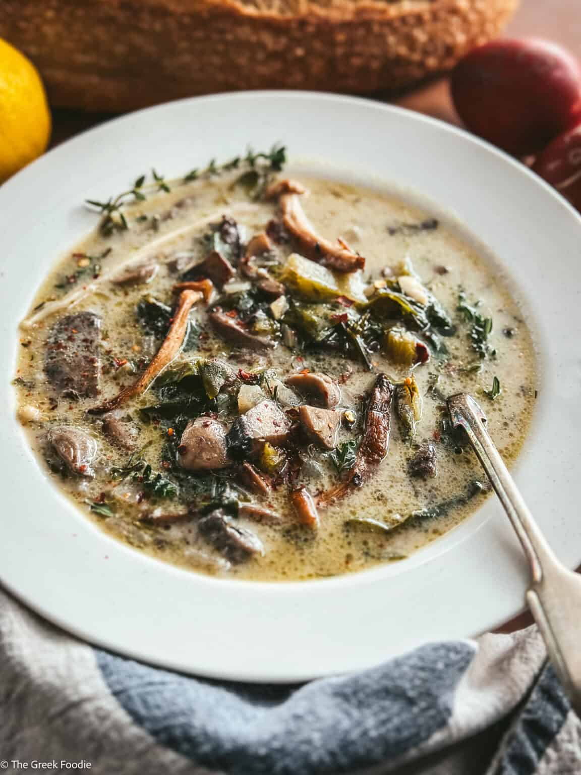 Mushroom Magiritsa – Greek Easter Mushroom Soup (No Cream) - The Greek ...