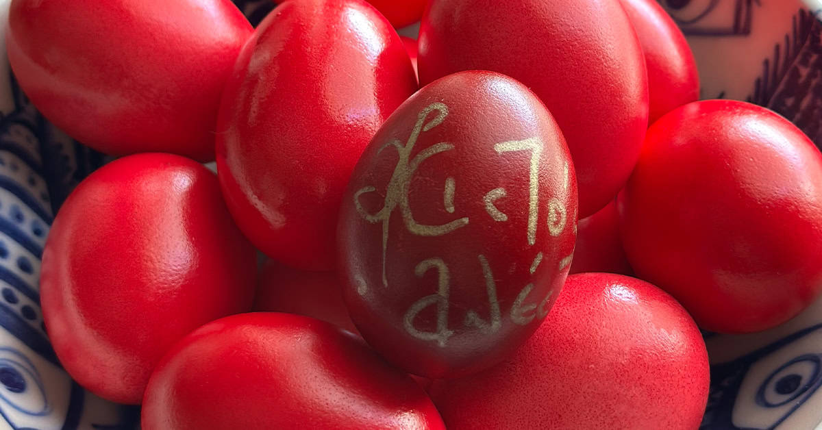 Greek Red Easter Eggs-The complete guide - The Greek Foodie
